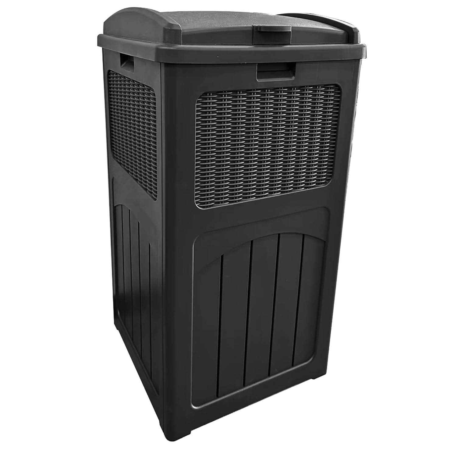 Devoko 33 Gallon Outdoor Trash Can, Hideaway Garbage Bins with Tiered ...