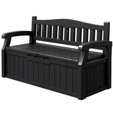 Rubbermaid Large Outdoor Patio Storage Bench, Waterproof Resin Deck Box ...