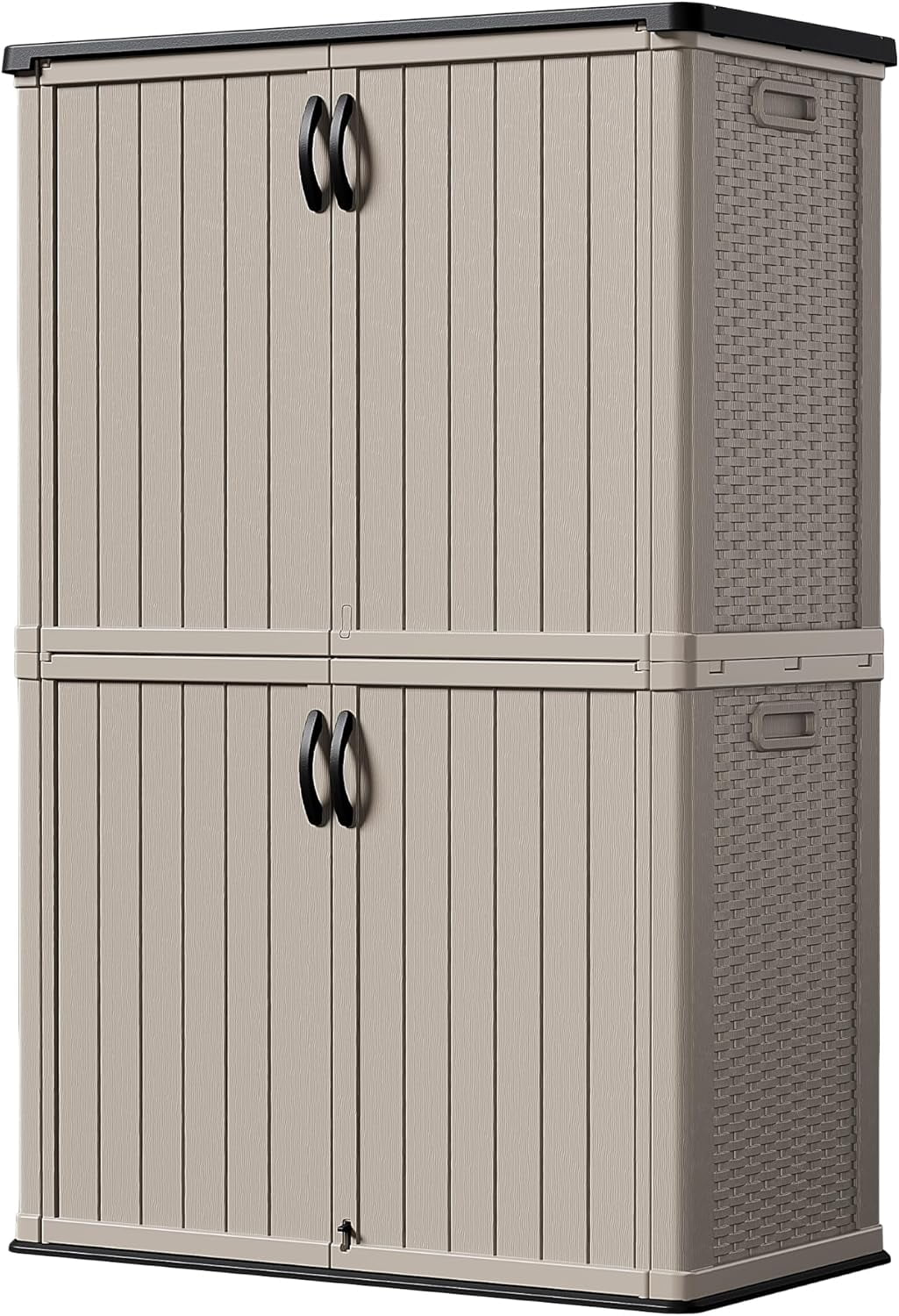 Devoko Outdoor Storage Cabinet 50 Cu Ft with Lockable Doors, Vertical ...
