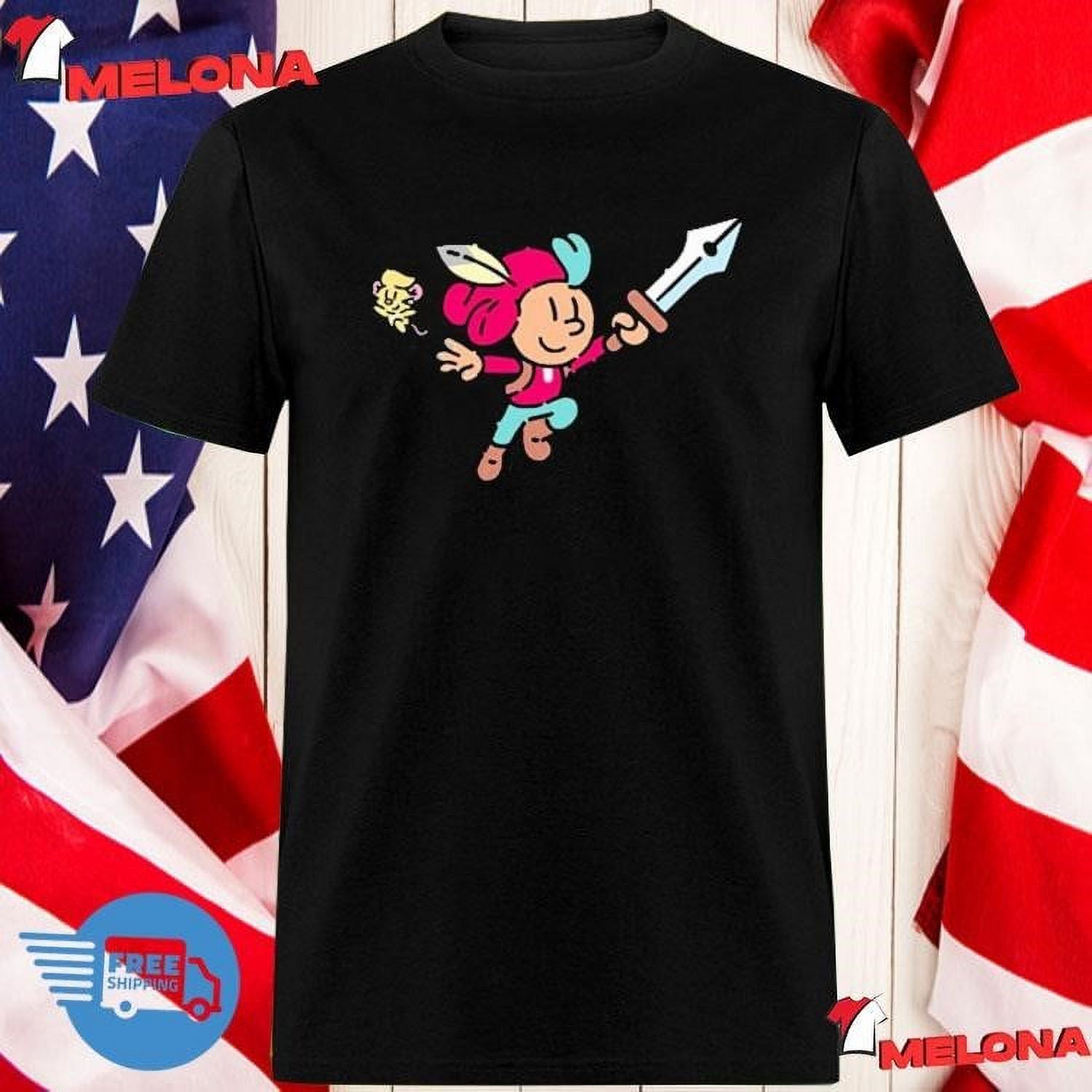 Devolver Digital The Plucky Squire T-shirt - Walmart.com