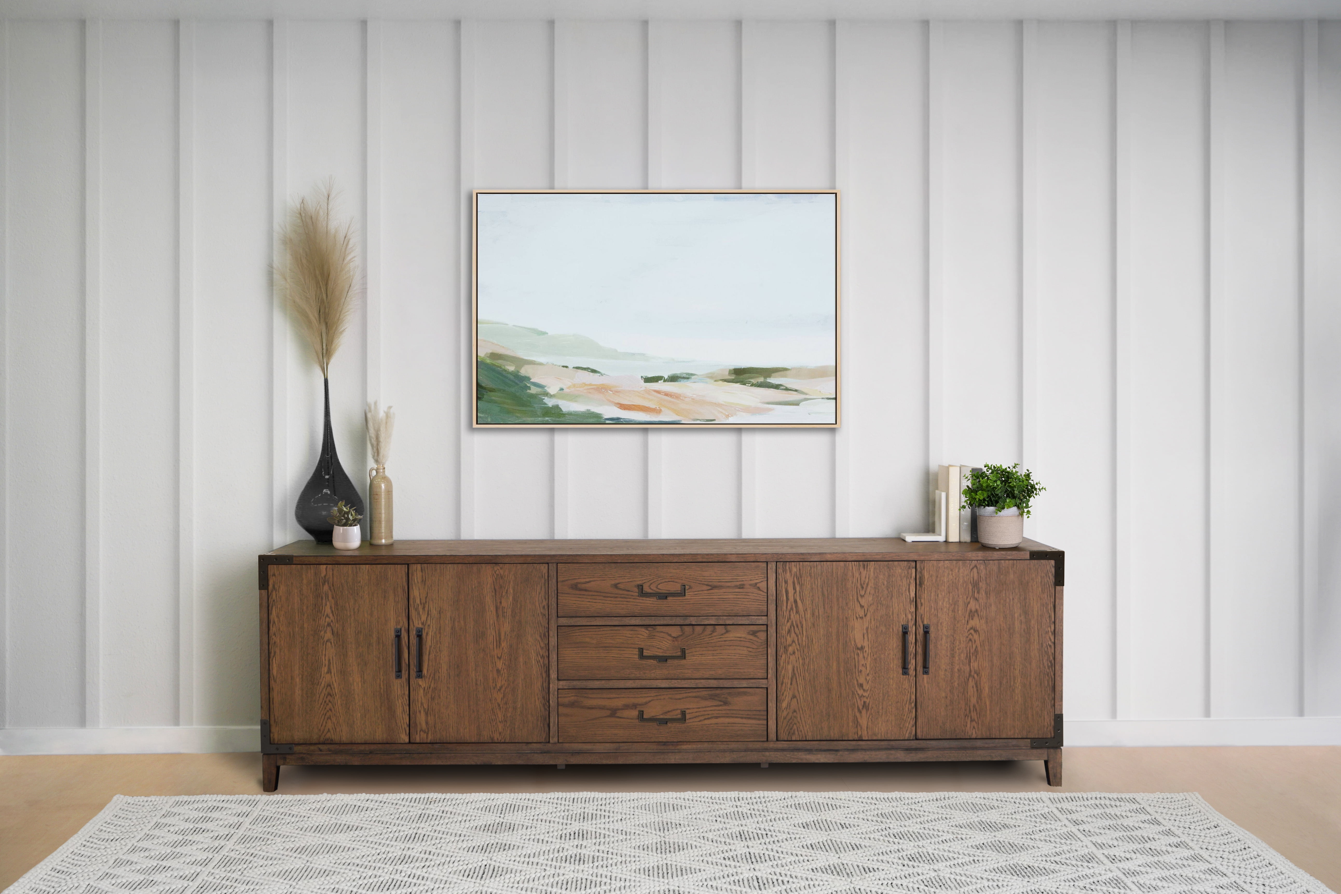 Devon & Claire Harrison 94in. Media Console, Brown - Walmart.com