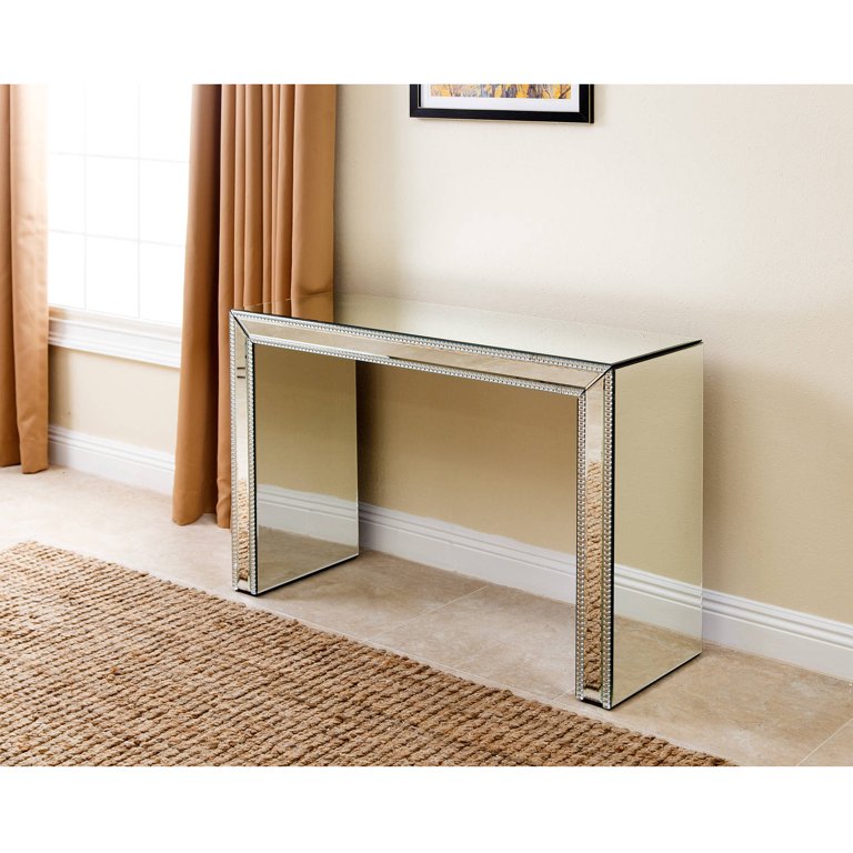 Studded Mirrored Sofa Table | Cabinets Matttroy