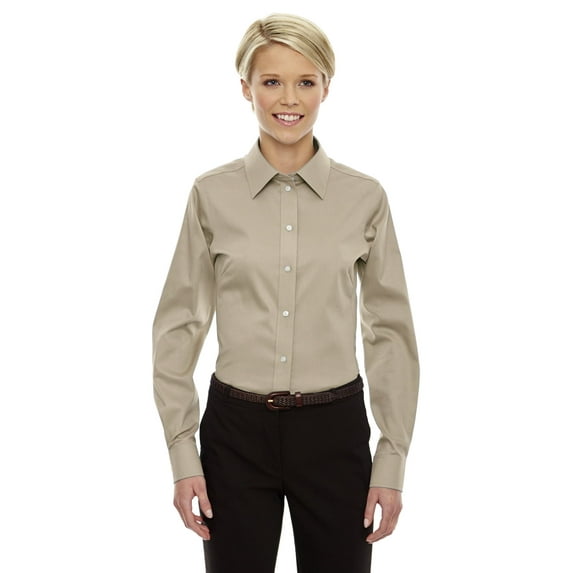 Devon & Jones Crown Collection Solid Stretch Twill (DG530W) Stone, L ...