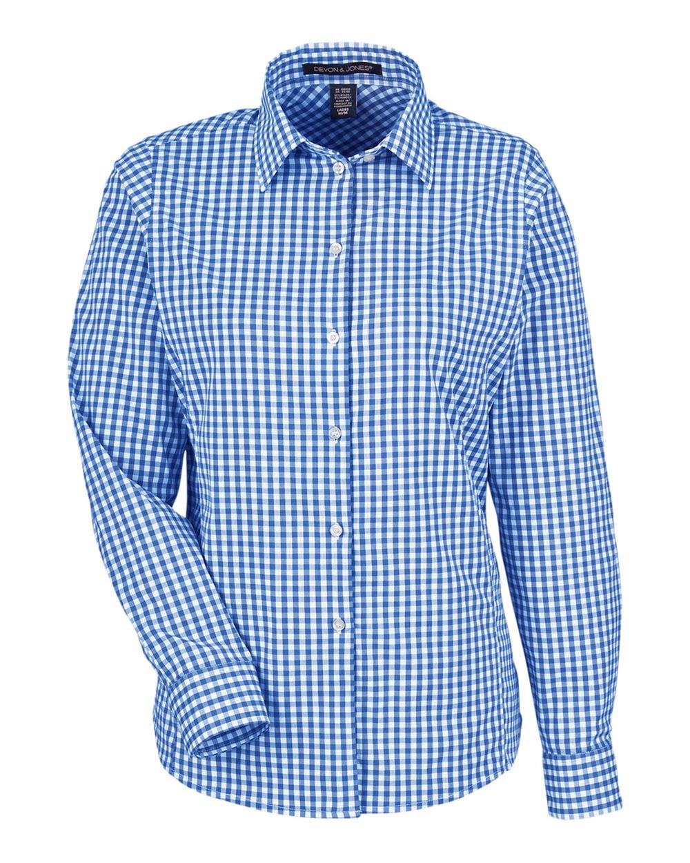 Devon & Jones DG536W Women's CrownLux Performance Gingham Dress Shirt ...