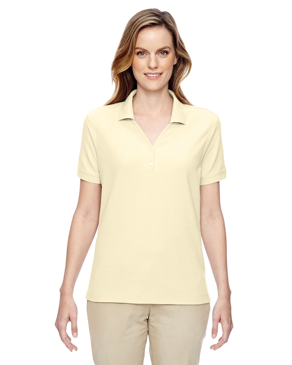 Devon & Jones D100W Ladies Pima Piqué Y-Collar Polo - Walmart.com