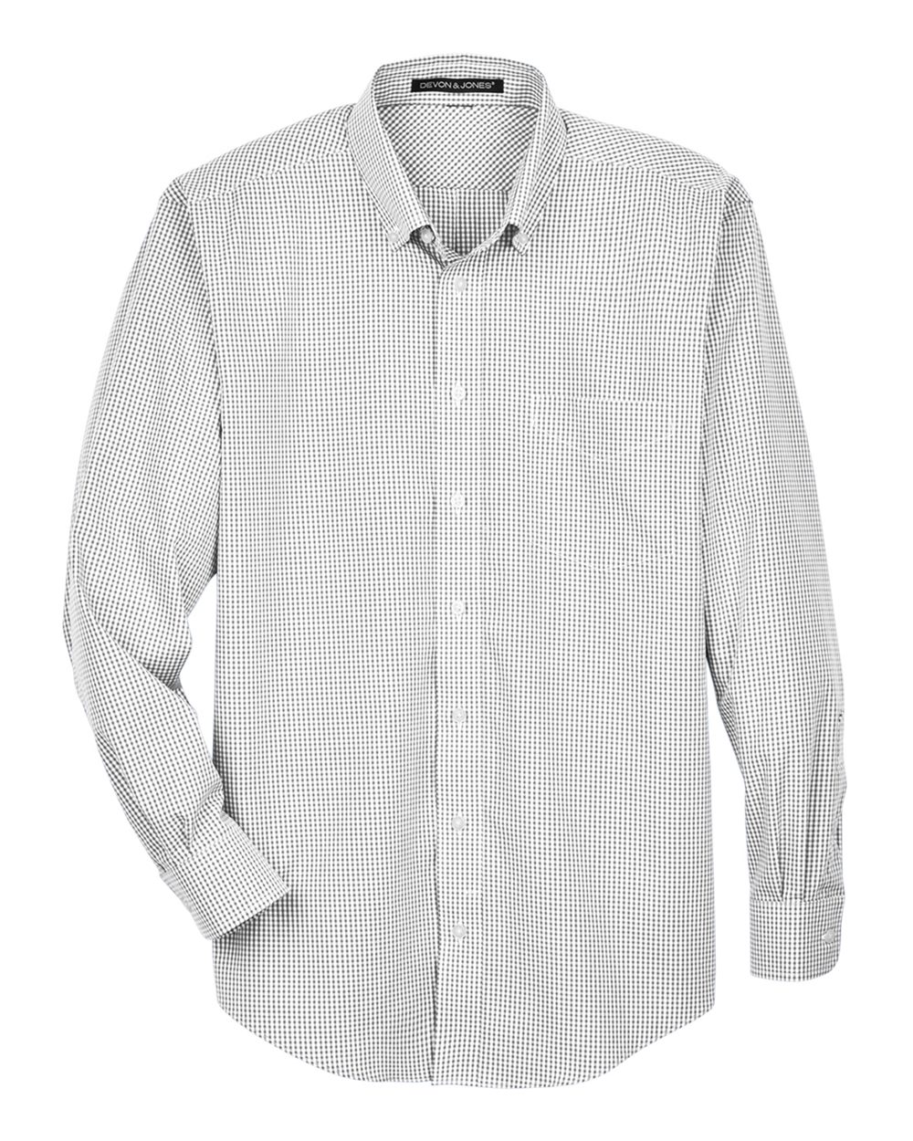 Devon & Jones D640 Men's Crown Collection Gingham Check (2 PACK ...