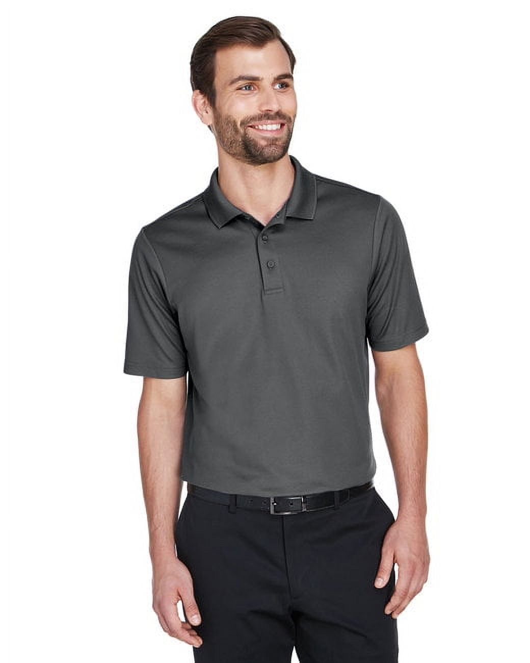 Devon & Jones DG20 Men's CrownLux Performance Plaited Polo-Graphite-L ...