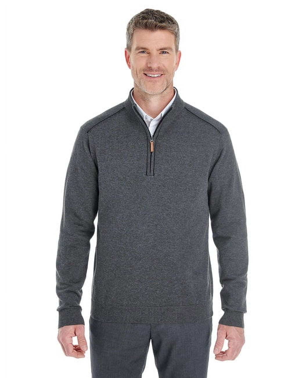 Devon & Jones DG478 Men's Manchester Fully-Fashioned Quarter-Zip ...