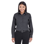 Devon & Jones D640W Ladies Crown Woven Collection Gingham Check ...