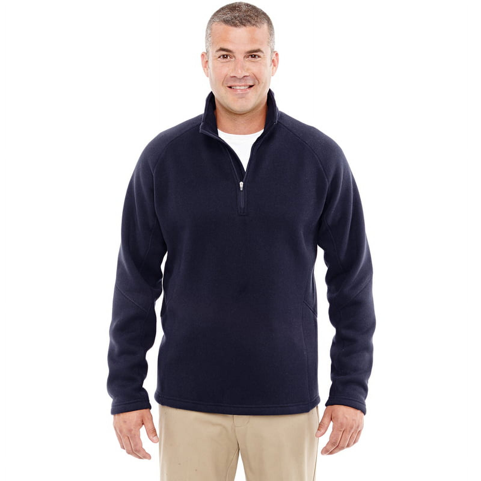 Devon & Jones DG792 Men's Bristol Sweater Fleece Half-Zip - Navy - XX ...