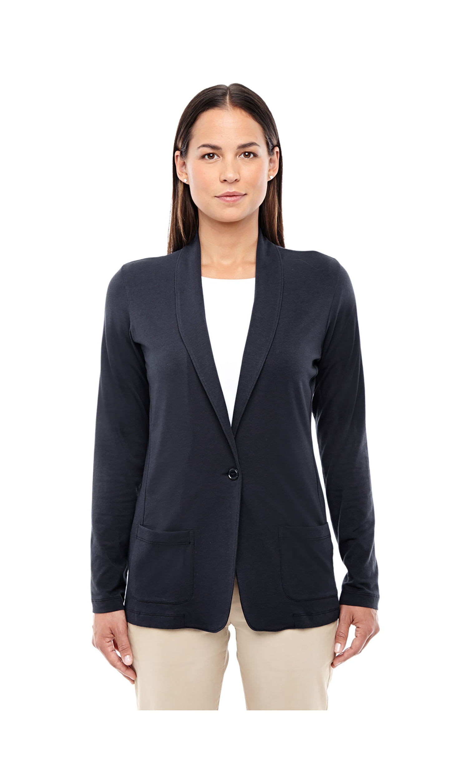 Devon & Jones Dp462W Ladies' Perfect Fit Shawl Collar Cardigan ...