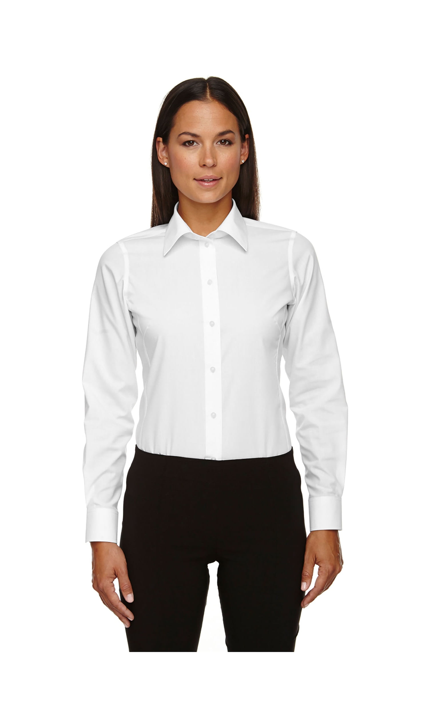 Devon & Jones Ladies Classic Fit Solid Dress Shirt. D620W. - Walmart.com