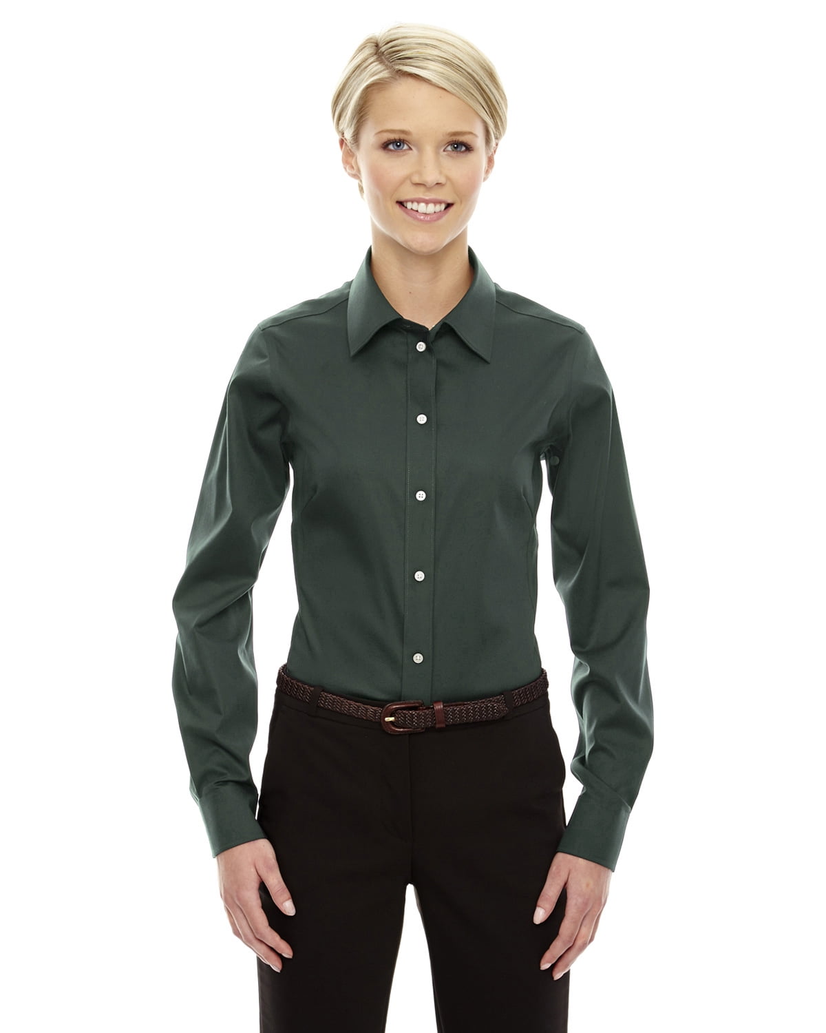 Devon & Jones Ladies' Crown Woven Collectionâ„¢ Solid Stretch Twill ...