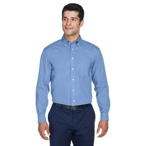 Devon & Jones Men's Crown Collection Gingham Check Shirt, Style D640 ...