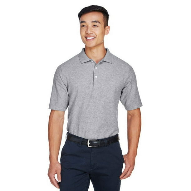 Devon & Jones Men's DRYTEC20™ Performance Polo 6XL GREY HEATHER - Walmart Business Supplies