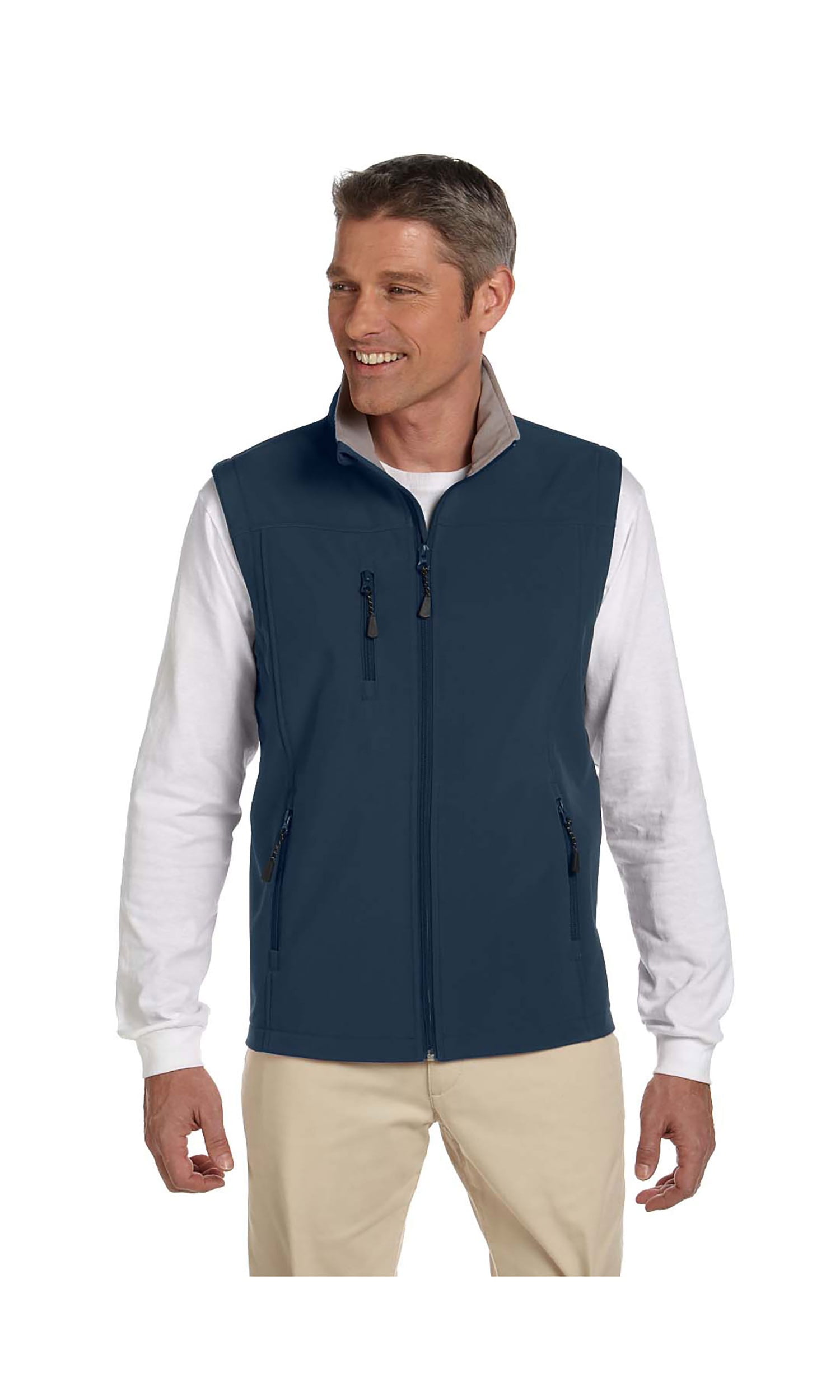 Devon & Jones Soft Shell Stand-Up Collar Vest, Style D996 - Walmart.com