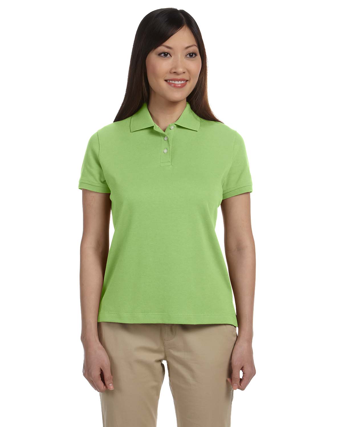 Devon & Jones Solid Perfect Pima Interlock Polo (D140SW) Willow, 2XL ...