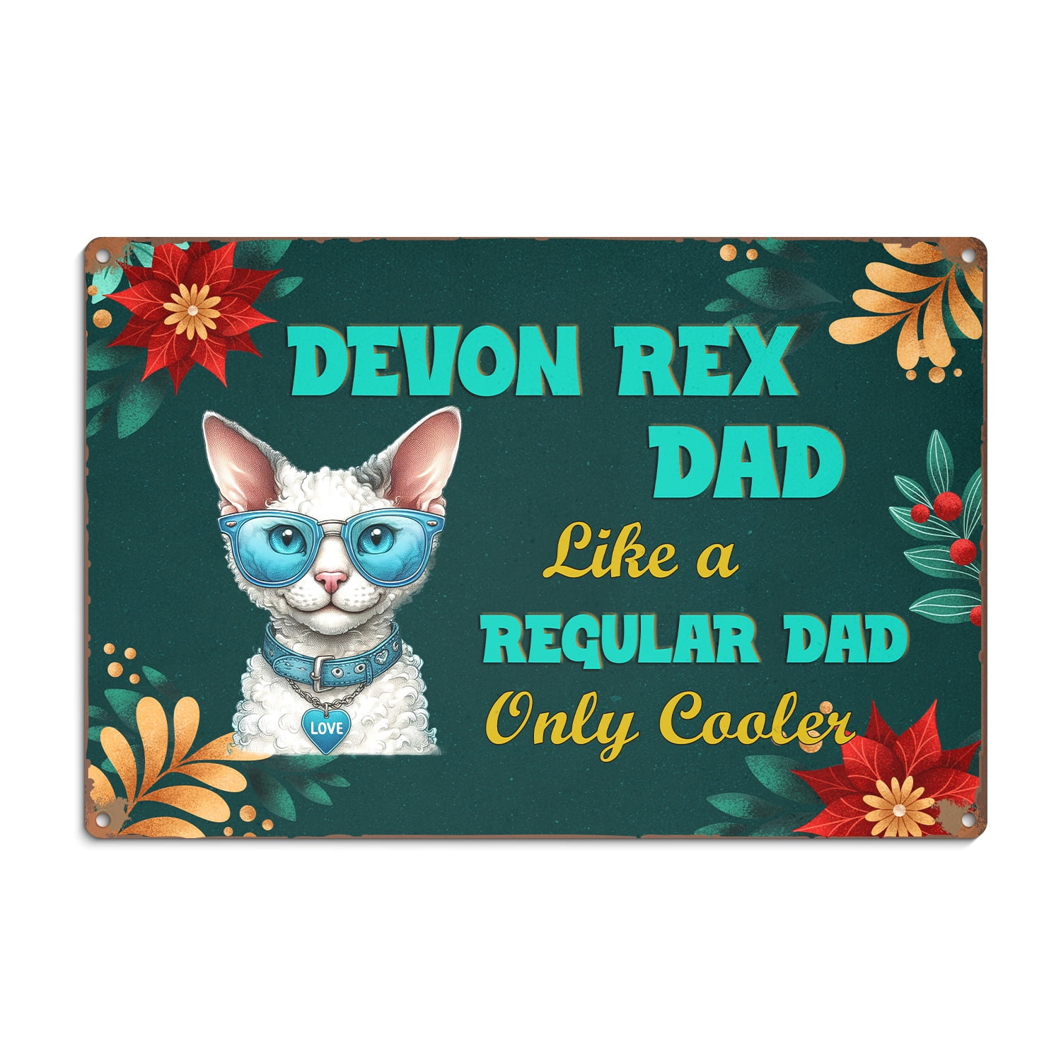Devon Rex Dad Like a Regular Dad Only Cooler Happy Father's Day ...