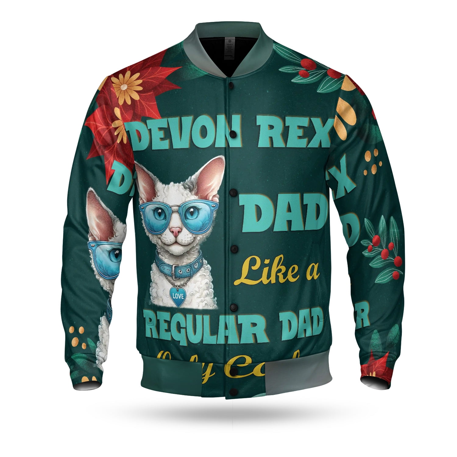 Devon Rex Dad Like a Regular Dad Only Cooler Happy Father's Day All ...