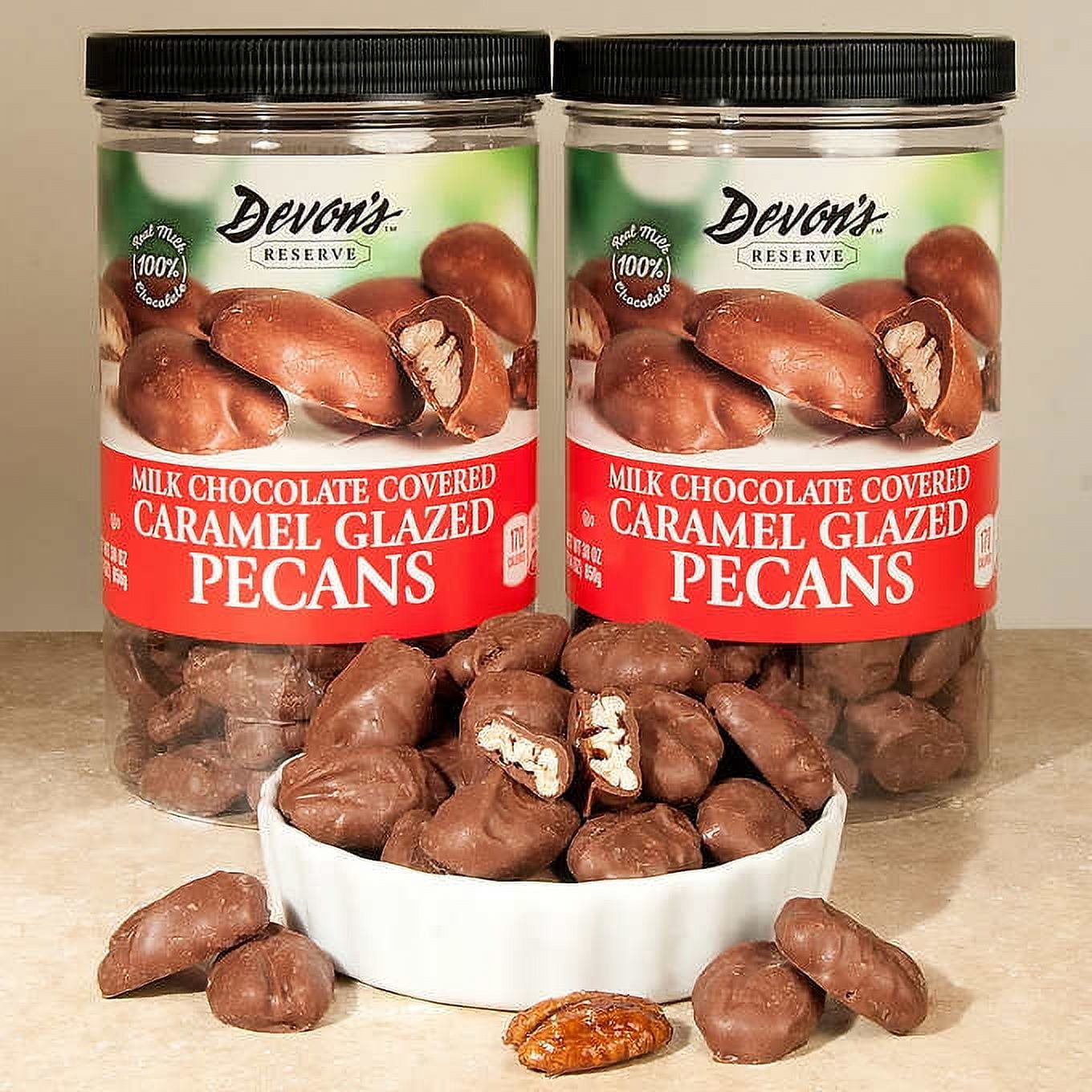Devon's Reserve Milk Chocolate Covered Caramel Glazed Pecans 30 oz, 2 ...