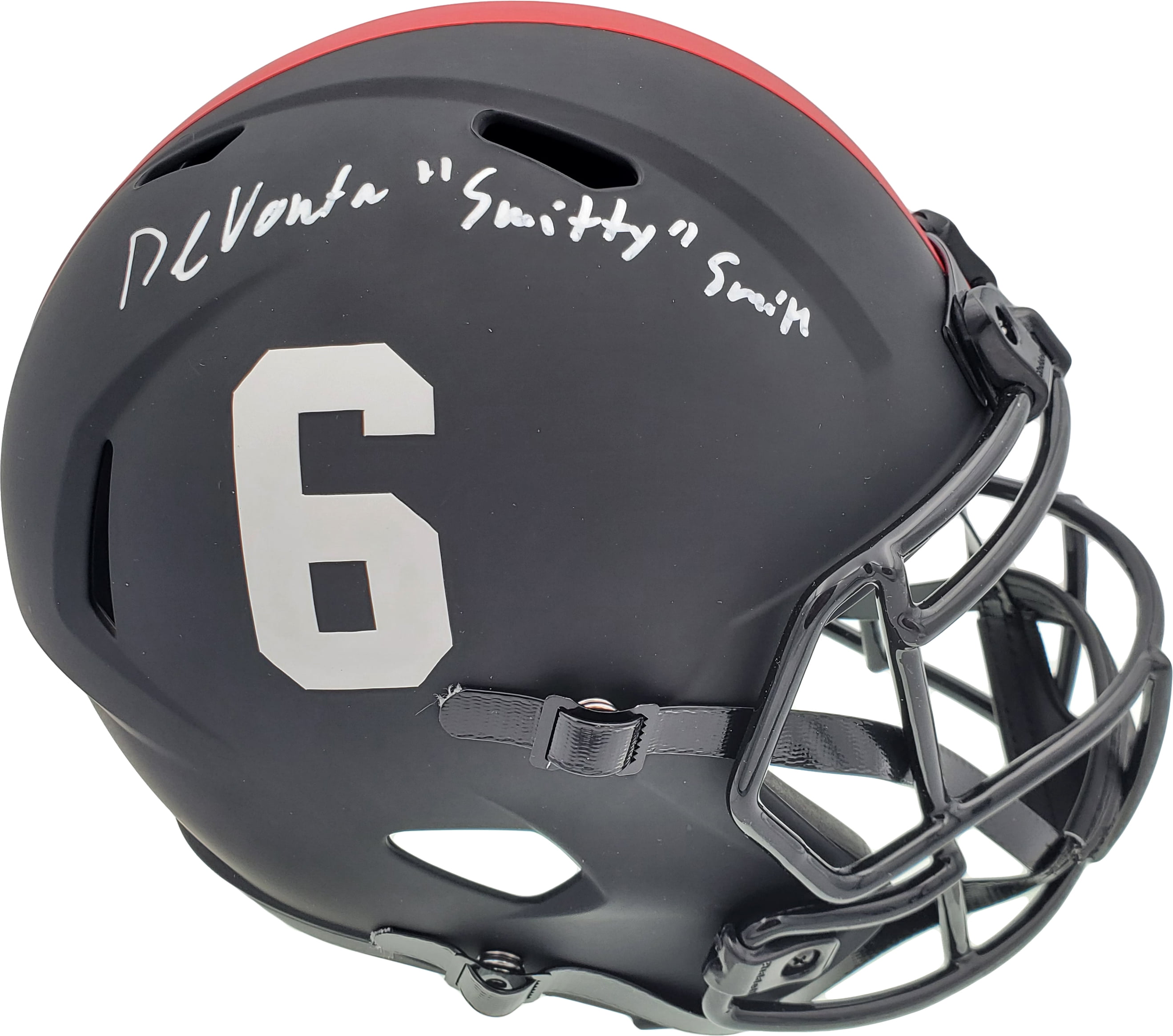 Devonta Smith Autographed Alabama Crimson Tide Eclipse Black Full Size ...