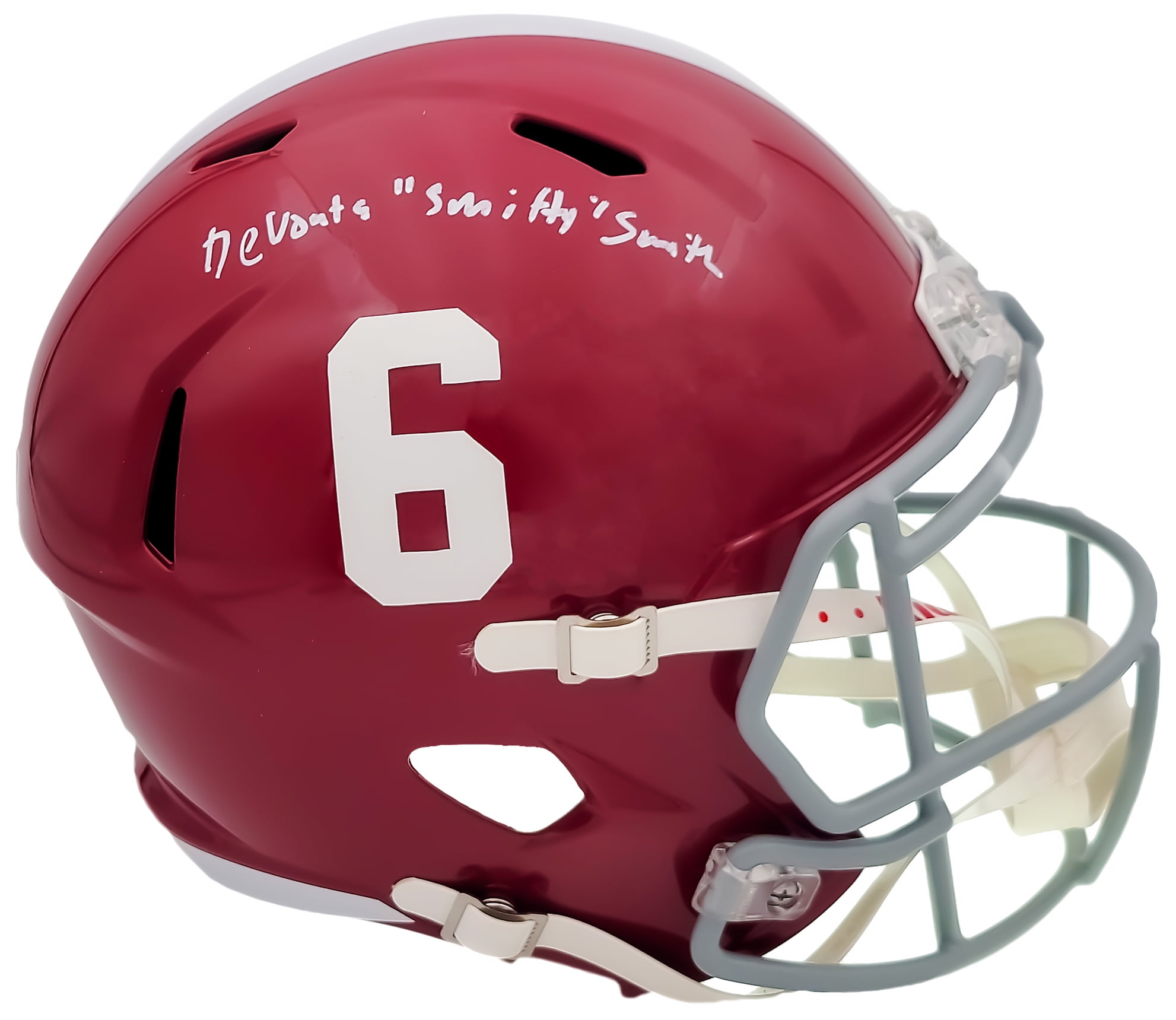 Devonta Smith Autographed Alabama Crimson Tide Red Full Size Replica ...