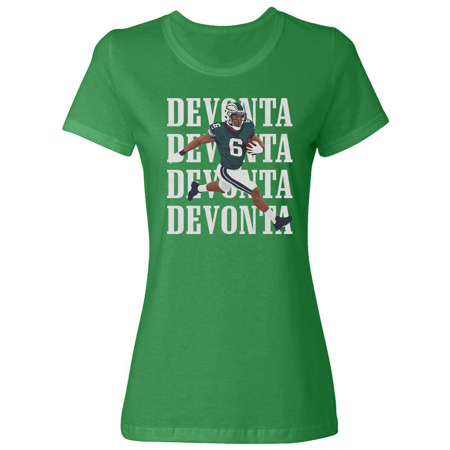 Devonta Text Pic Tee - Philly Football Fans Inspired Ladies' Crewneck T ...