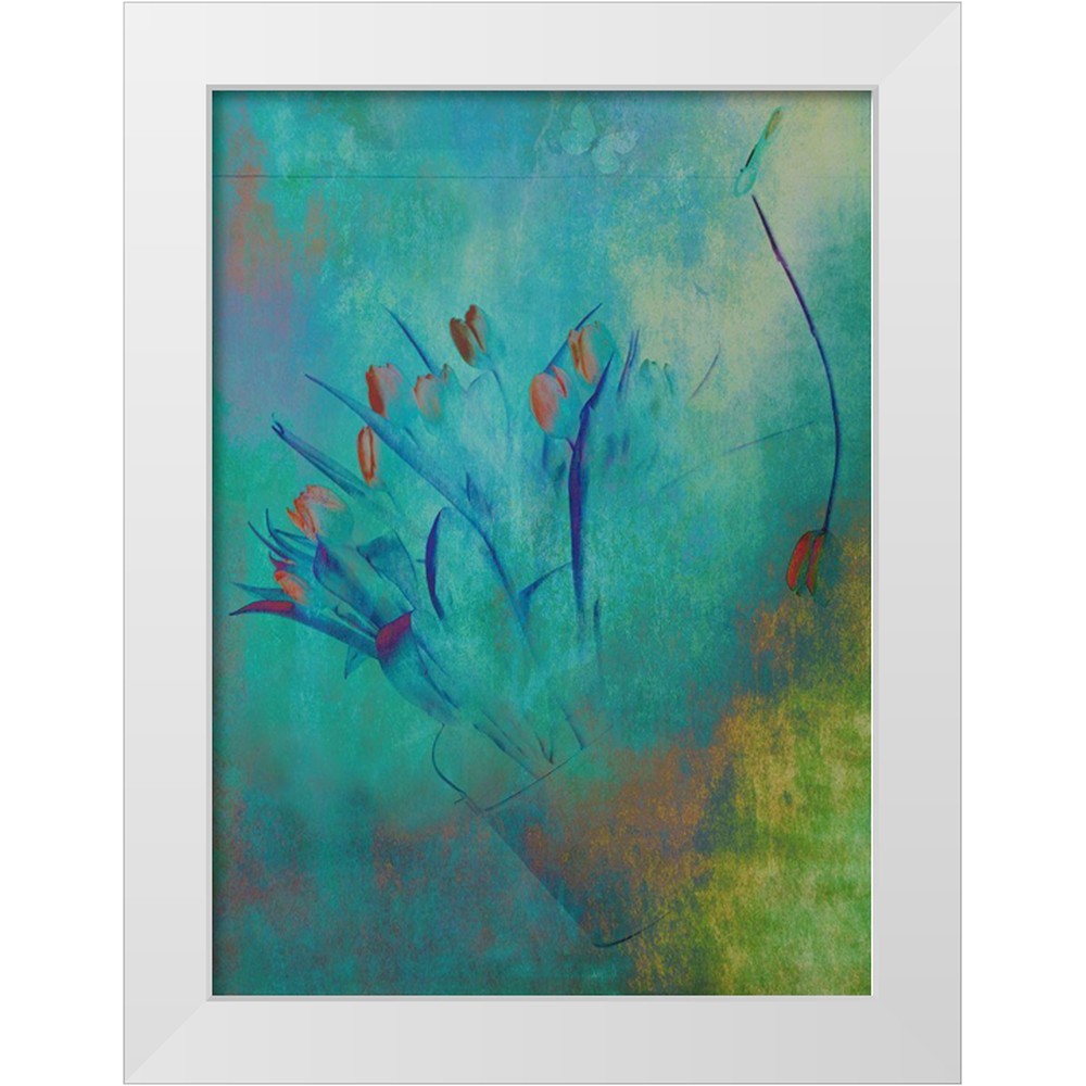 Devos, Delphine 19x24 White Modern Wood Framed Museum Art Print Titled - Tulips (2) - Walmart.com