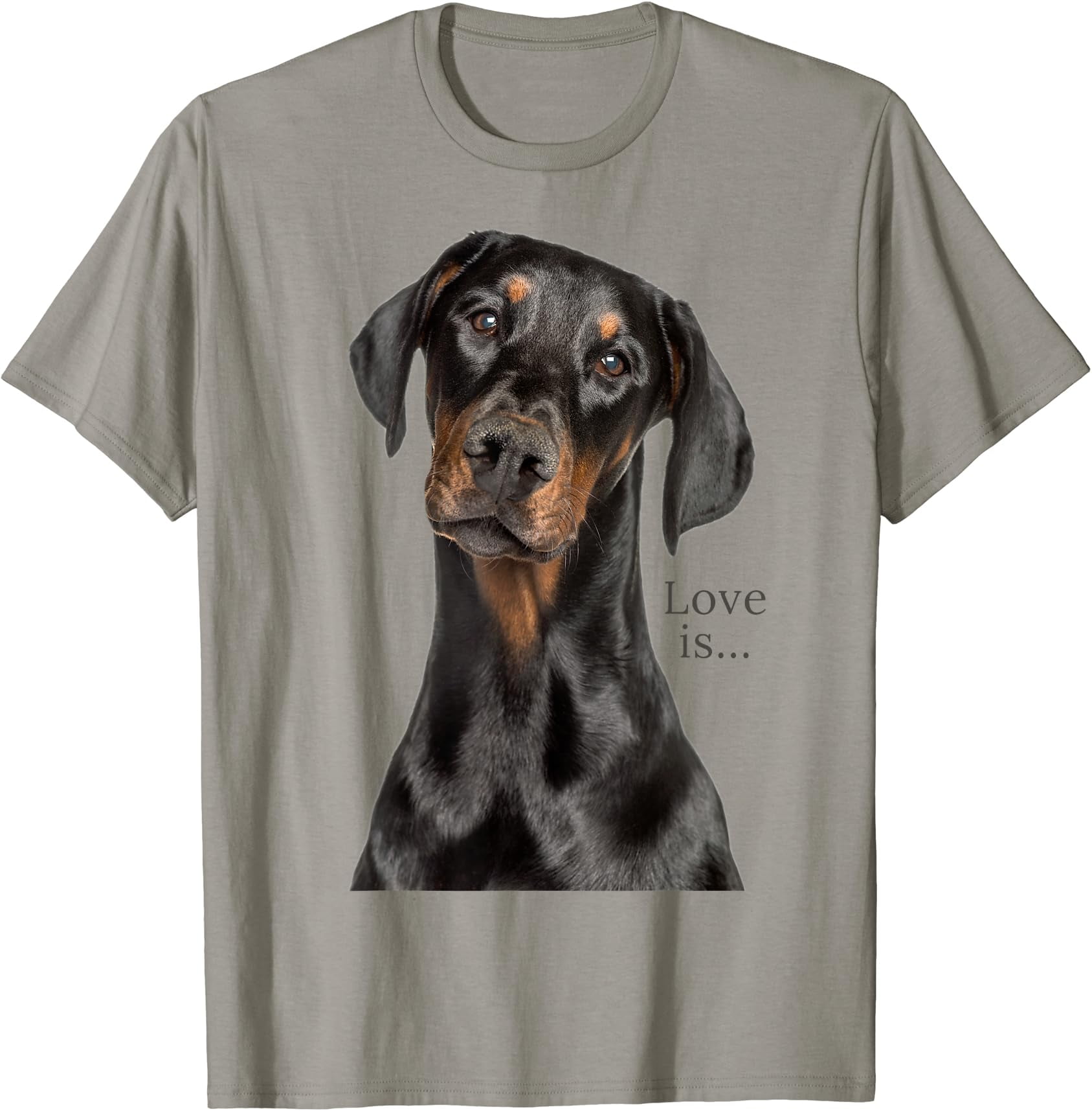 Devoted Doberman Pinscher Dog Love T-Shirt for Dog Mom Dad Pet Lovers ...