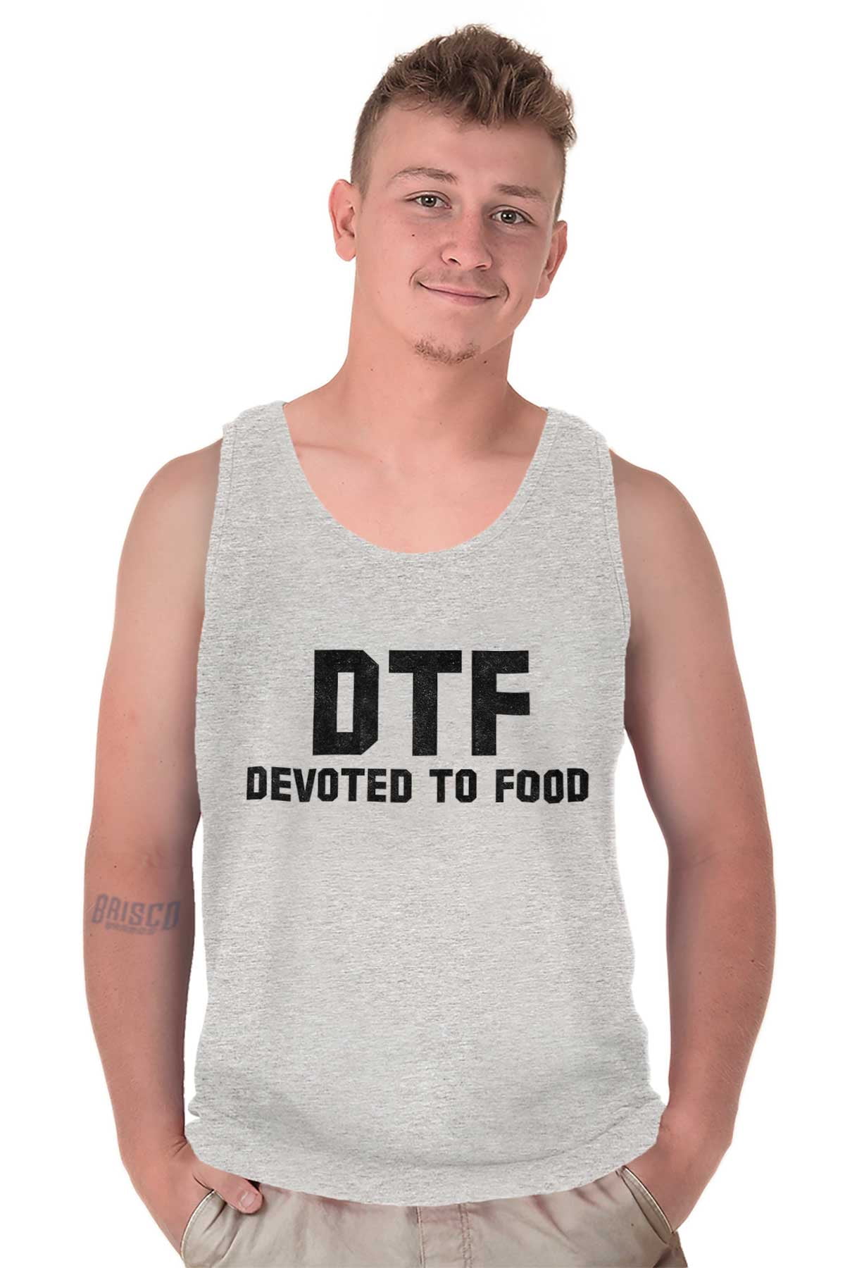 Devoted Food DTF Foodie Hungry Funny Unisex Plus Size Tank Top Brisco ...