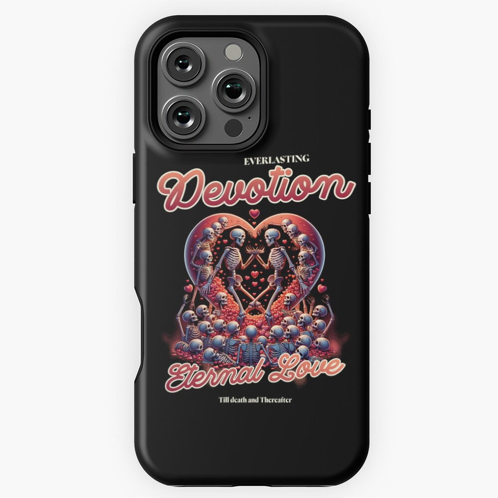 Devotion Eternal love skeleton design Phone Case for iPhone 16 15 14 13 ...