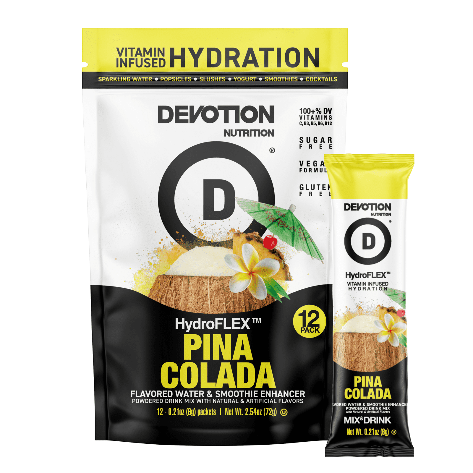 Devotion Nutrition HydroFLEX Packets | Vitamin Infused Hydration Powder ...