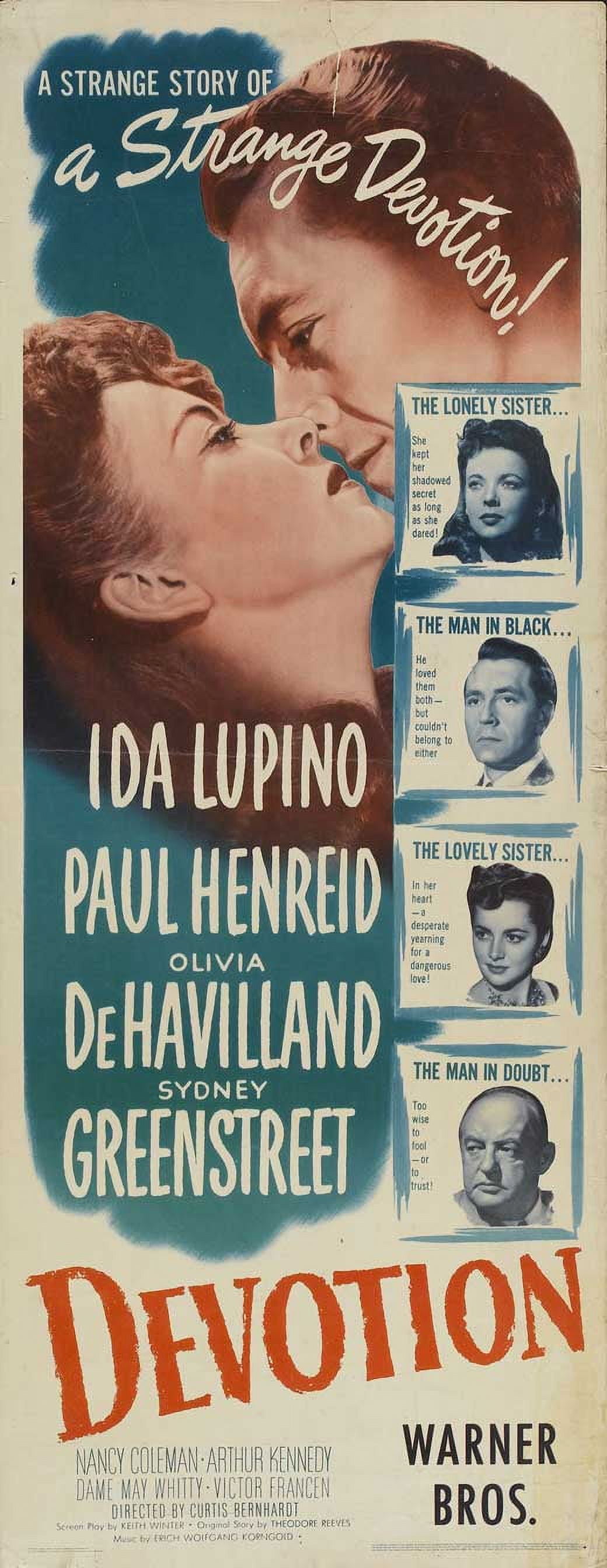 Devotion Poster Movie Insert 14 x 36 Inches - 36cm x 92cm Ida Lupino Paul Henreid Olivia de ...