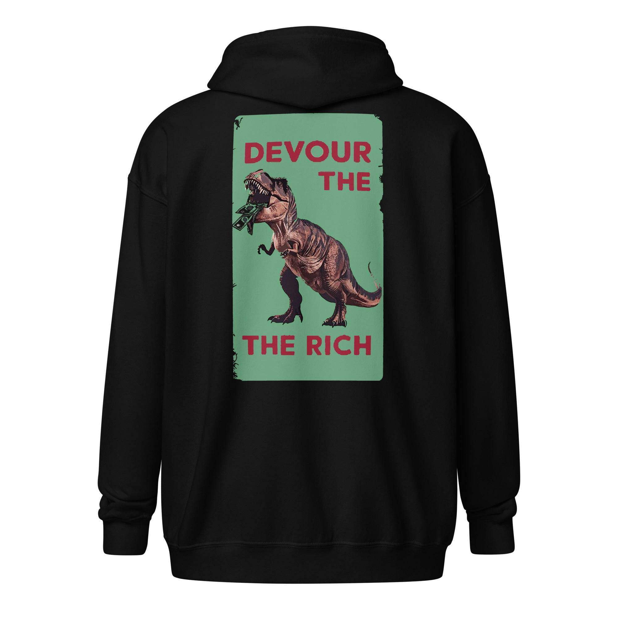 Devour The Rich Zip Up Hoodie - Walmart.com
