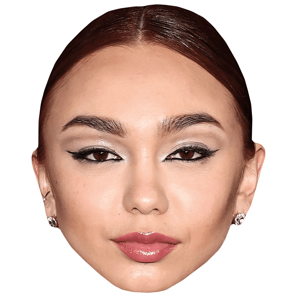 Devyn Nekoda (Make Up) Celebrity Mask, Flat Card Face, Fancy Dress Mask ...