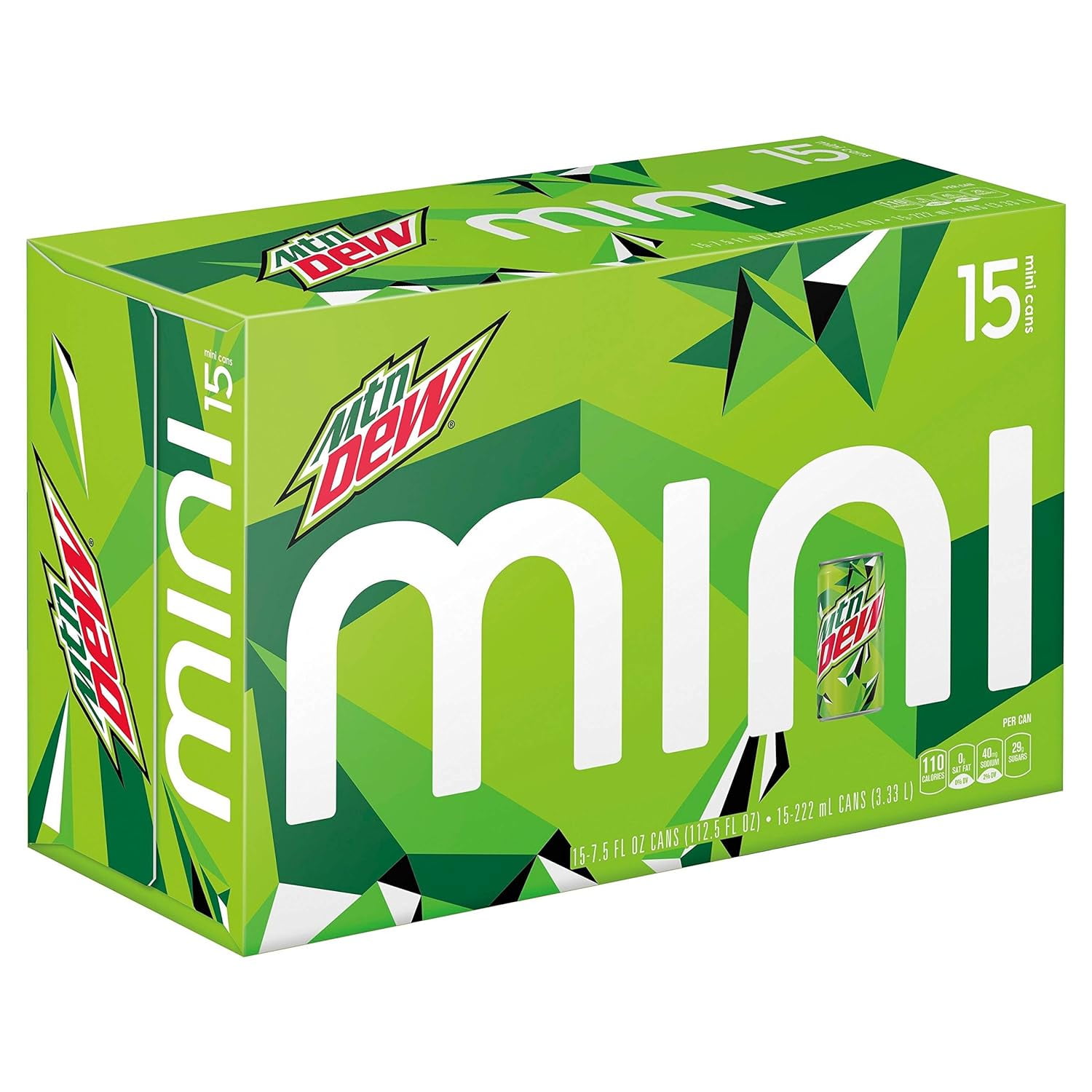 Mountain Dew Cans, 7.5oz Can (15-Pack) - Walmart.com