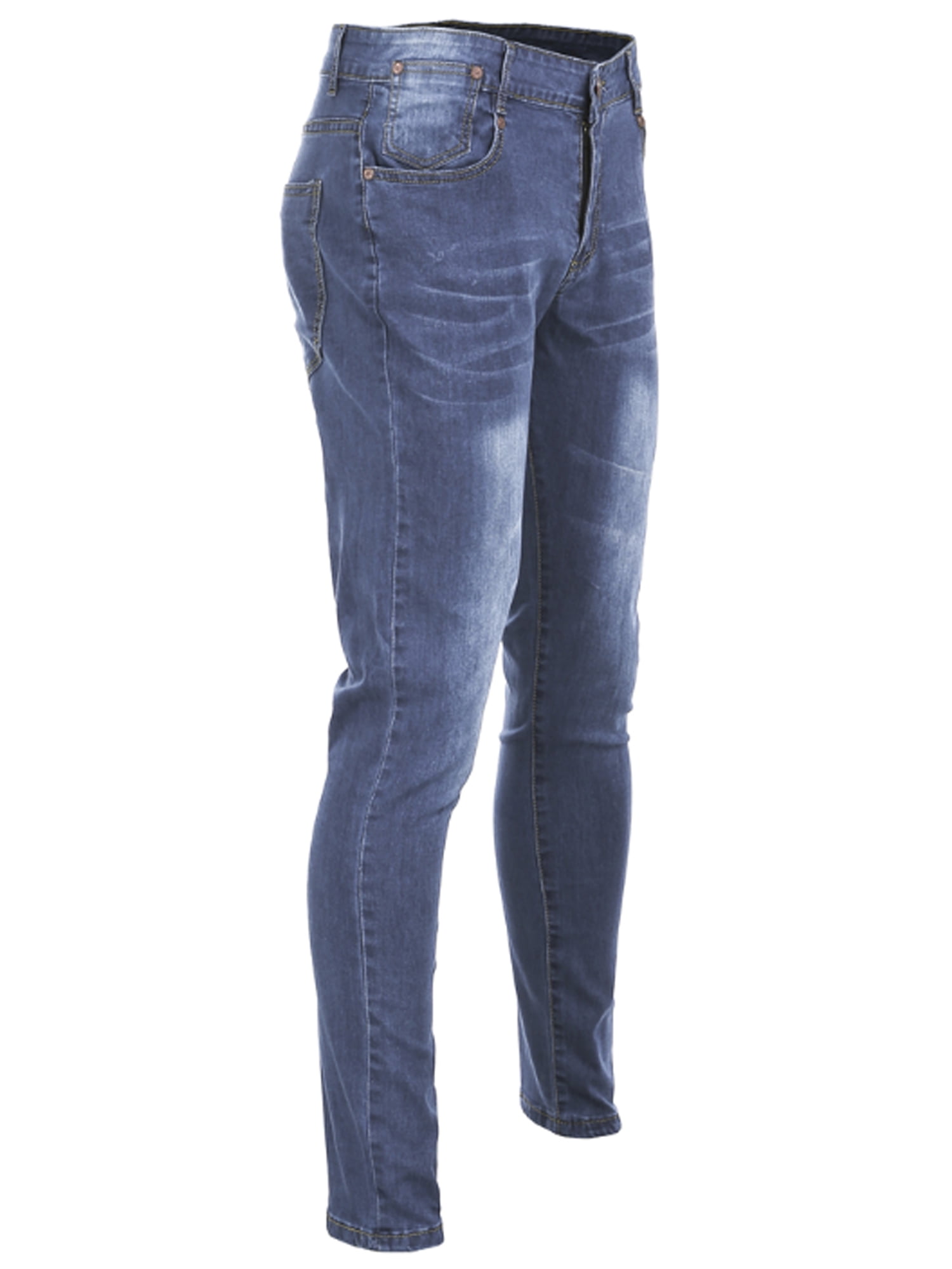 Dewadbow Men'S Denim Jeans Slim Fit Skinny Stretch Jeans Pants ...