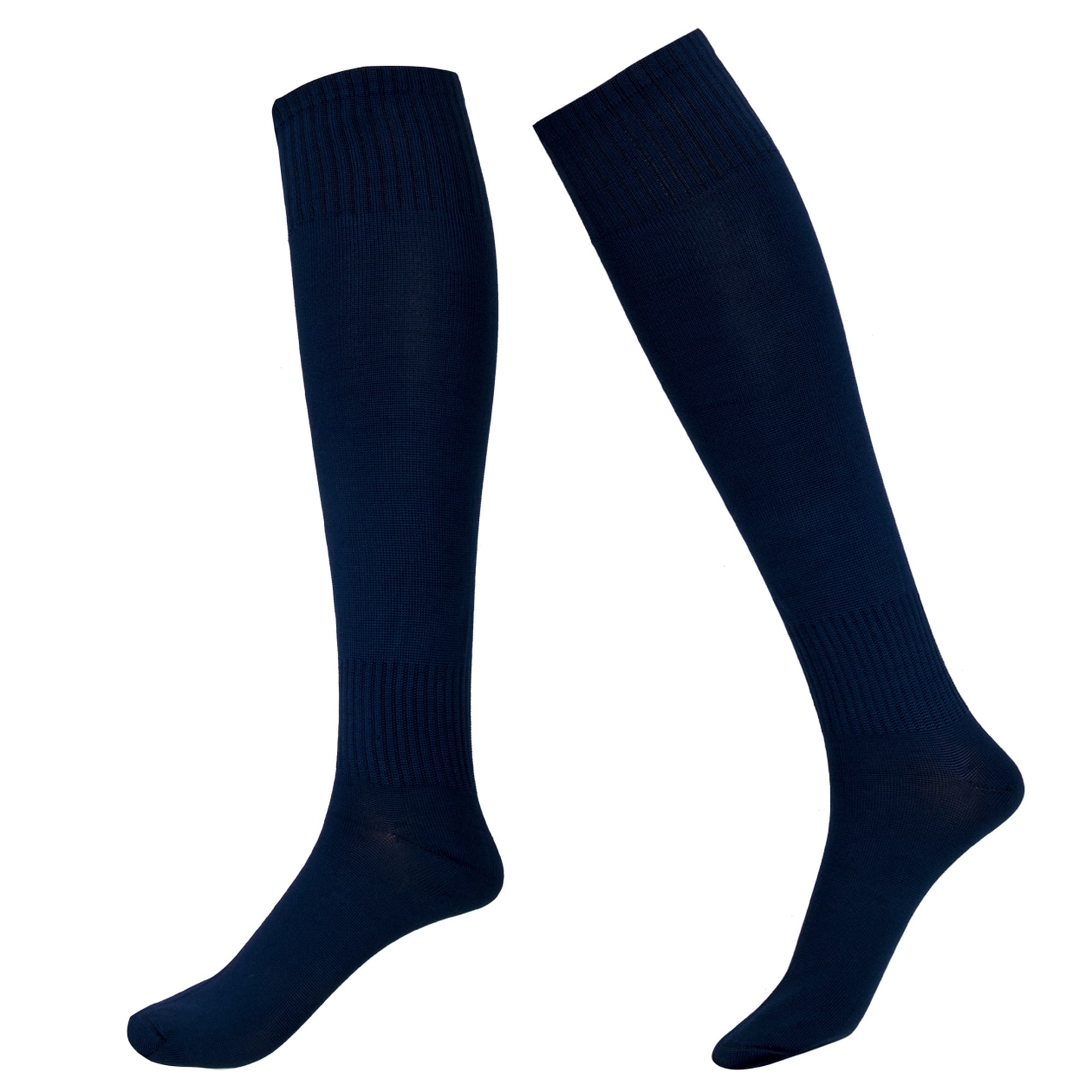Dewadbow Mens Sport Football Soccer Long Socks Over Knee High Sock ...