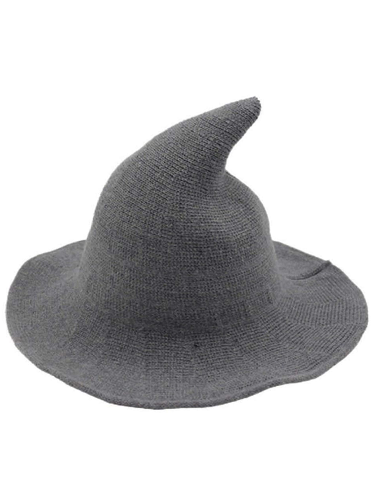 Dewadbow Modern Witch Hat Made From Wool Blend Halloween Party Witch ...