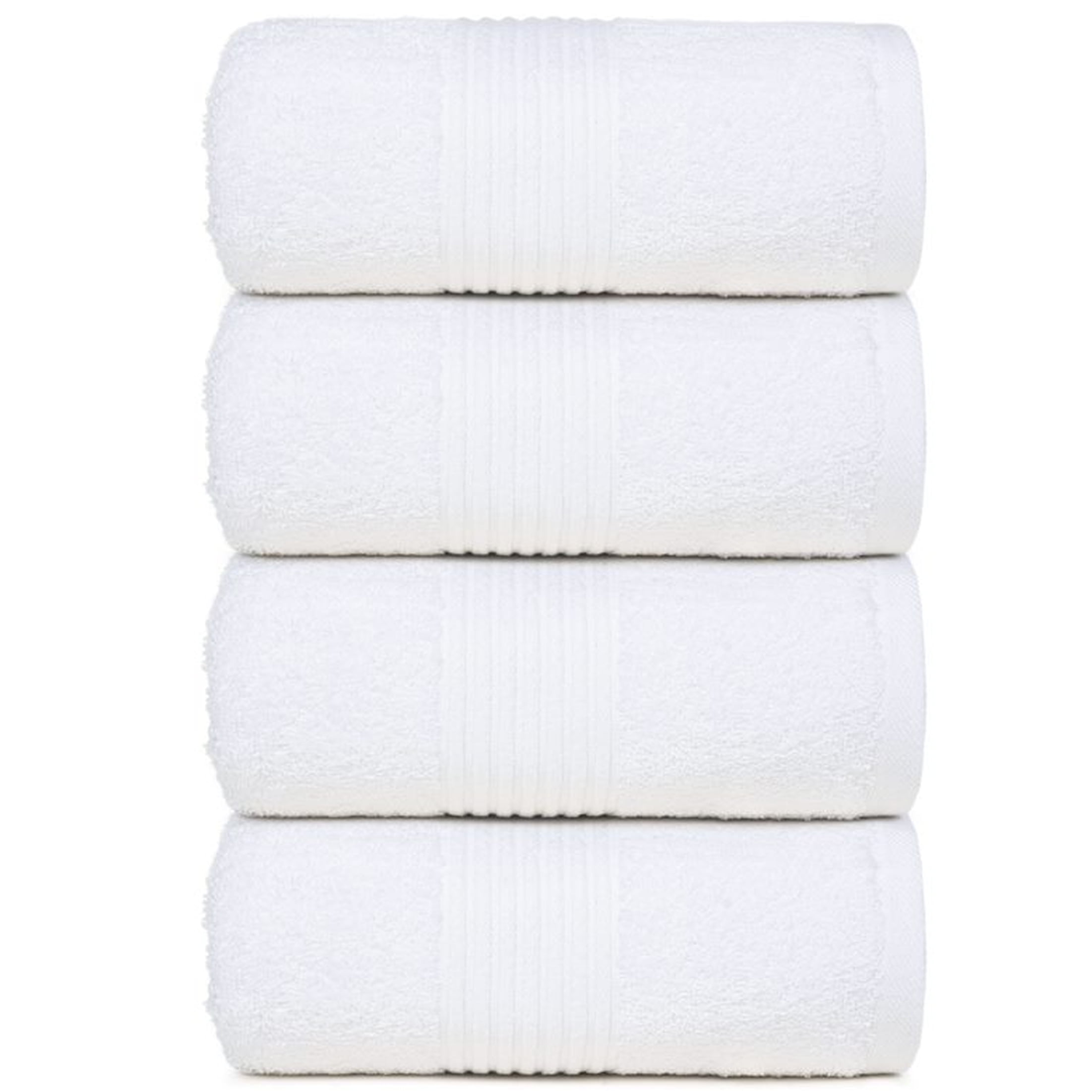 Dewalls Maisons 4-Pack Large Bath Towels, 100% Cotton 27x54 Inches ...