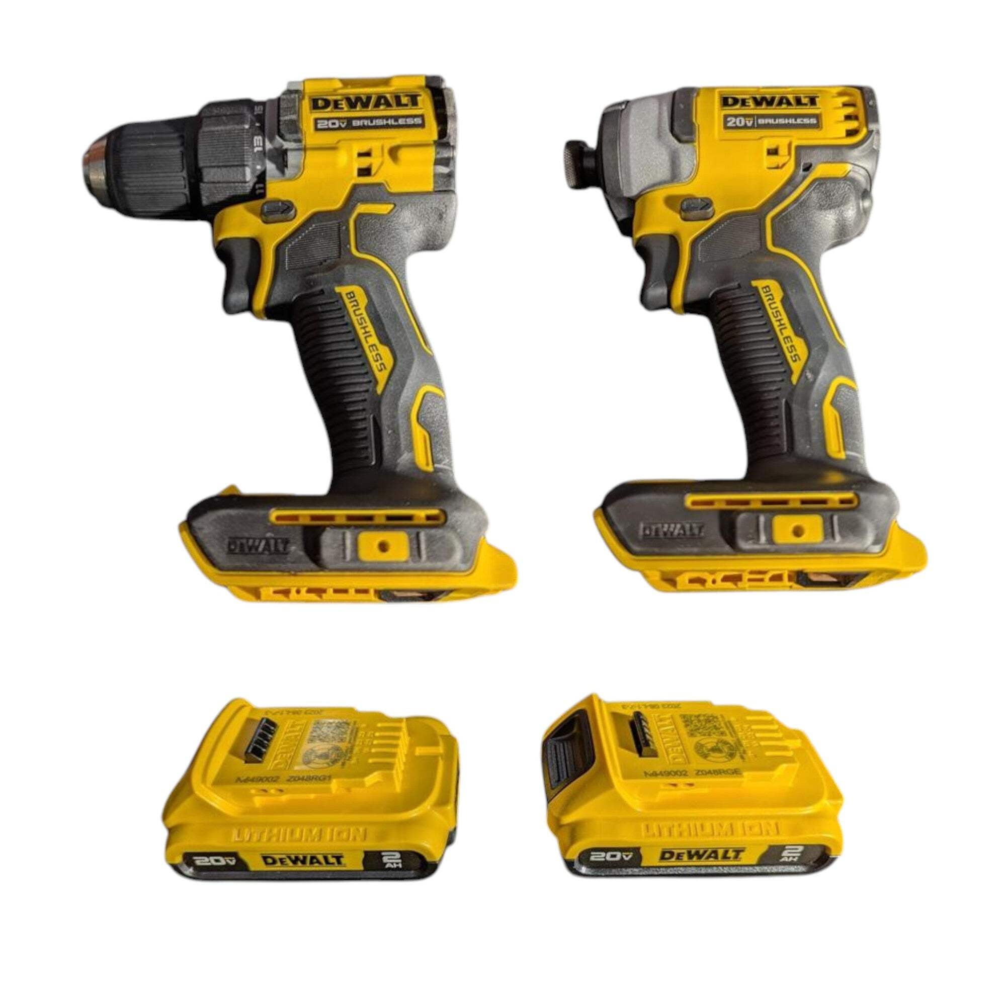 DeWalt 20V MAX ATOMIC Cordless Brushless Combo Set: Compact Drill and ...