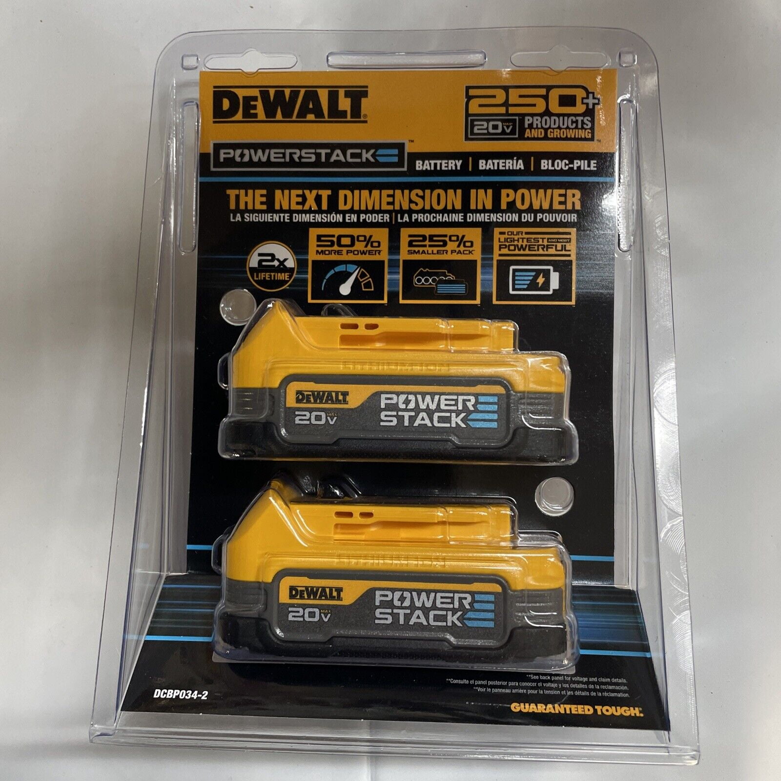 Dewalt DCBP034-2 20 volt Powerstack 1.7 Amp Batteries 2 Pack New ...