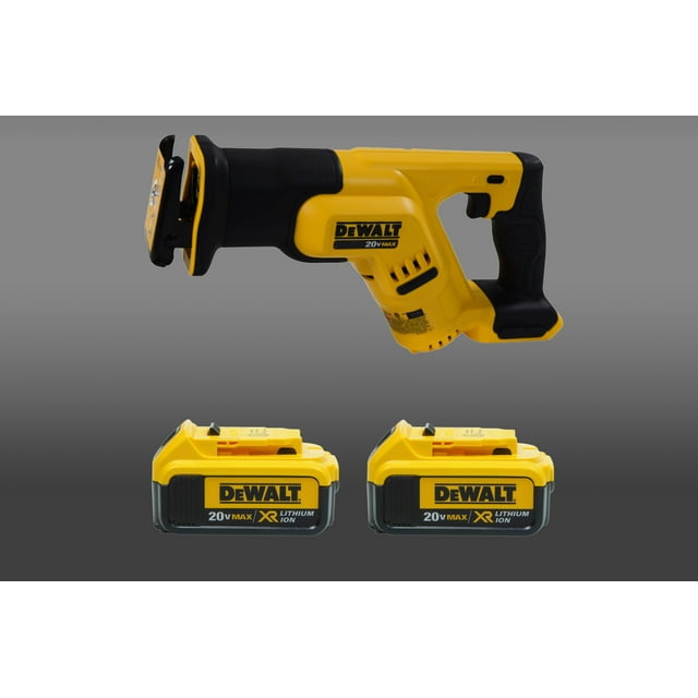 Dewalt DCS387B 20V Reciprocating Saw w/ 2 Pack DCB204 20V 4.0AH Battery ...