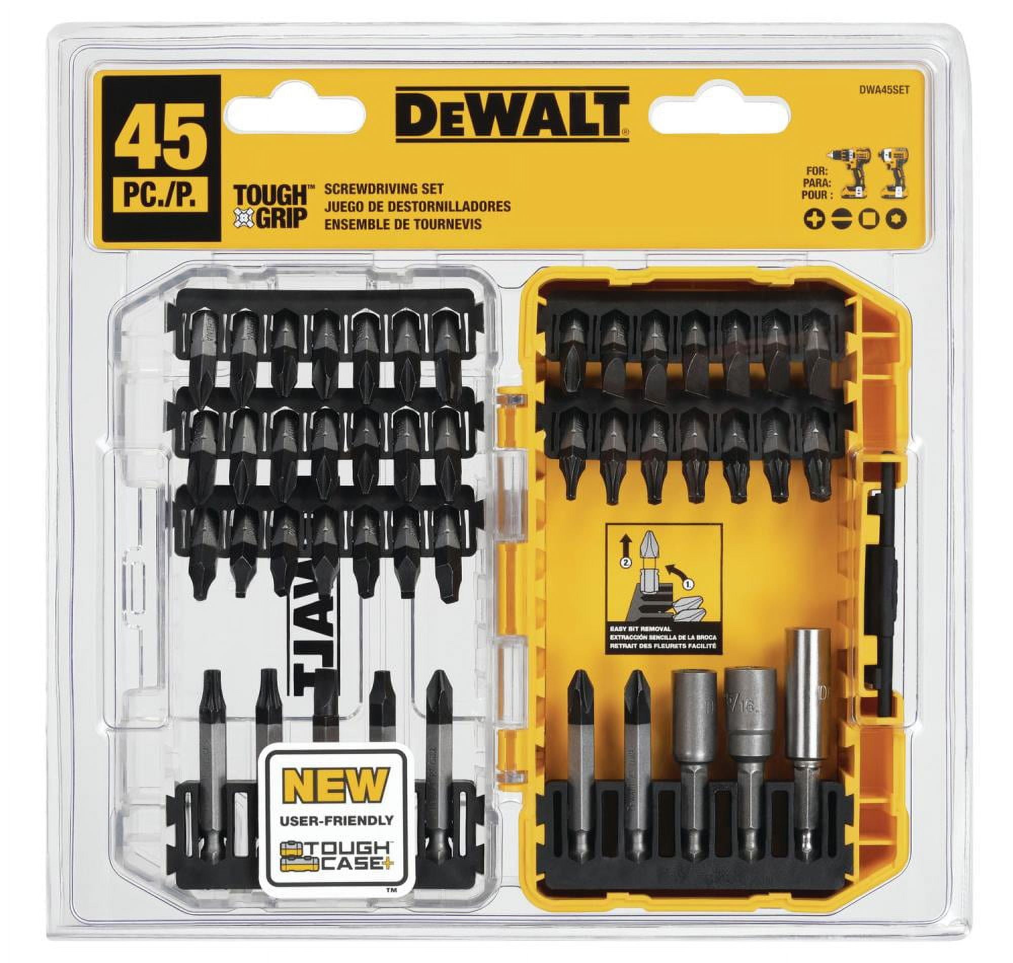 Dewalt-DWA45SET DW TG 45pc Set Tower Fob - Walmart.com