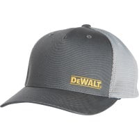 Dewalt Oakdale Trucker Hat Grey With Light Grey Mesh - Osfa - Walmart.com