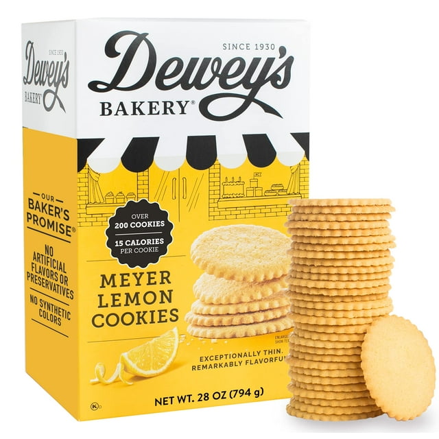 Dewey's Bakery Lemon Moravian DHF10 Style Cookie Thins | Baked in Small ...