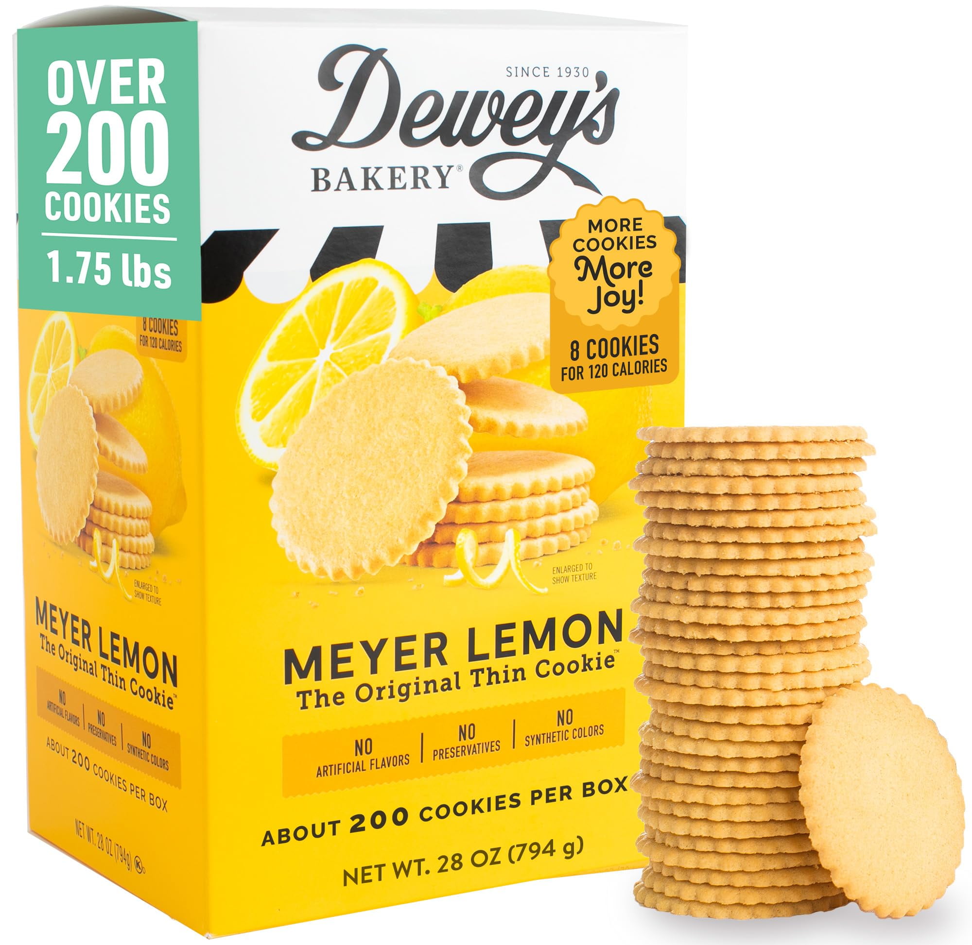 Dewey's Bakery Lemon Moravian KEF16 Style Cookie Thins | Baked in Small ...