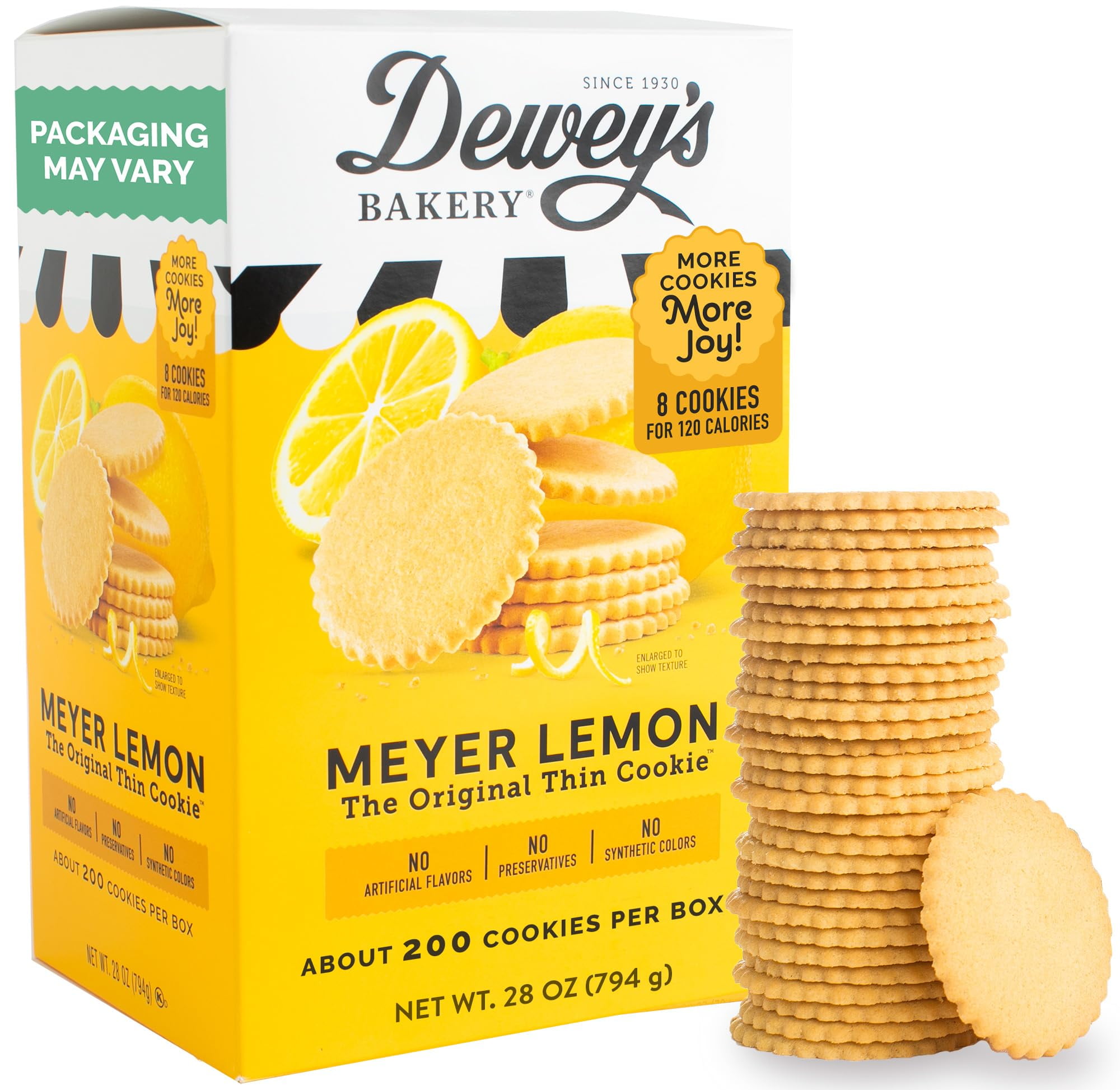 Dewey's Bakery Lemon Moravian TGF4 Style Cookie Thins | Baked in Small ...