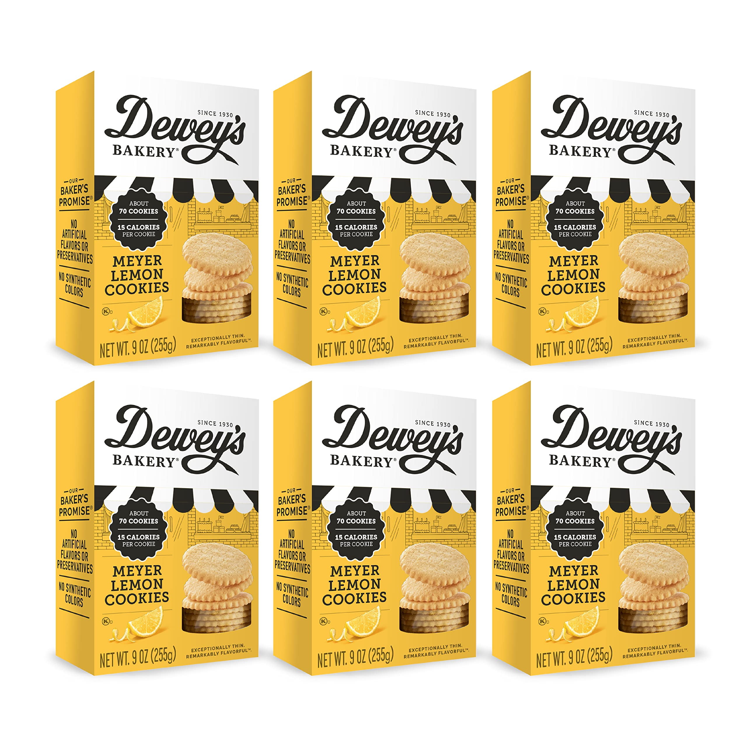 Dewey’s Bakery Meyer Lemon Moravian HYZ01 Cookie Thins | Baked in Small Batches | Real, Simple ...
