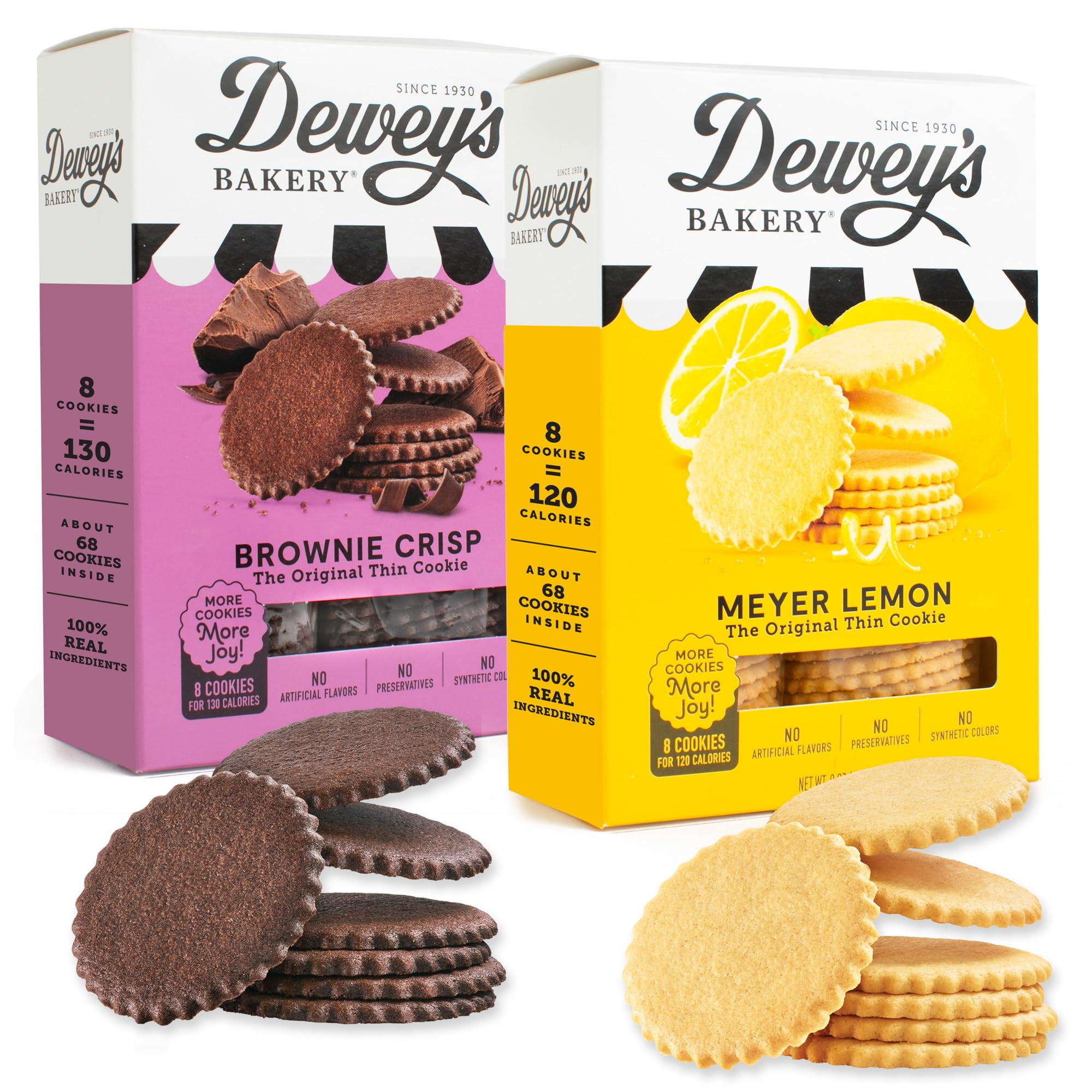 Dewey's Bakery Meyer Lemon TMA2 & Brownie Crisp Moravian Style Thin ...